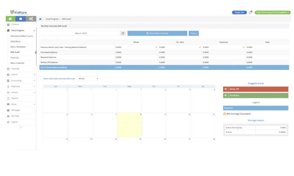 KidKare Food Program Software - Automate Your Claims Calculation