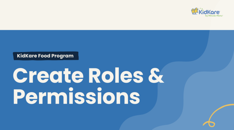 KidKare Food Program Trainings - KidKare