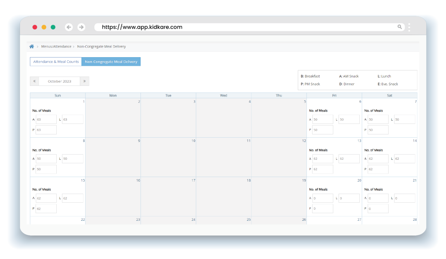 CBS Food Program - KidKare
