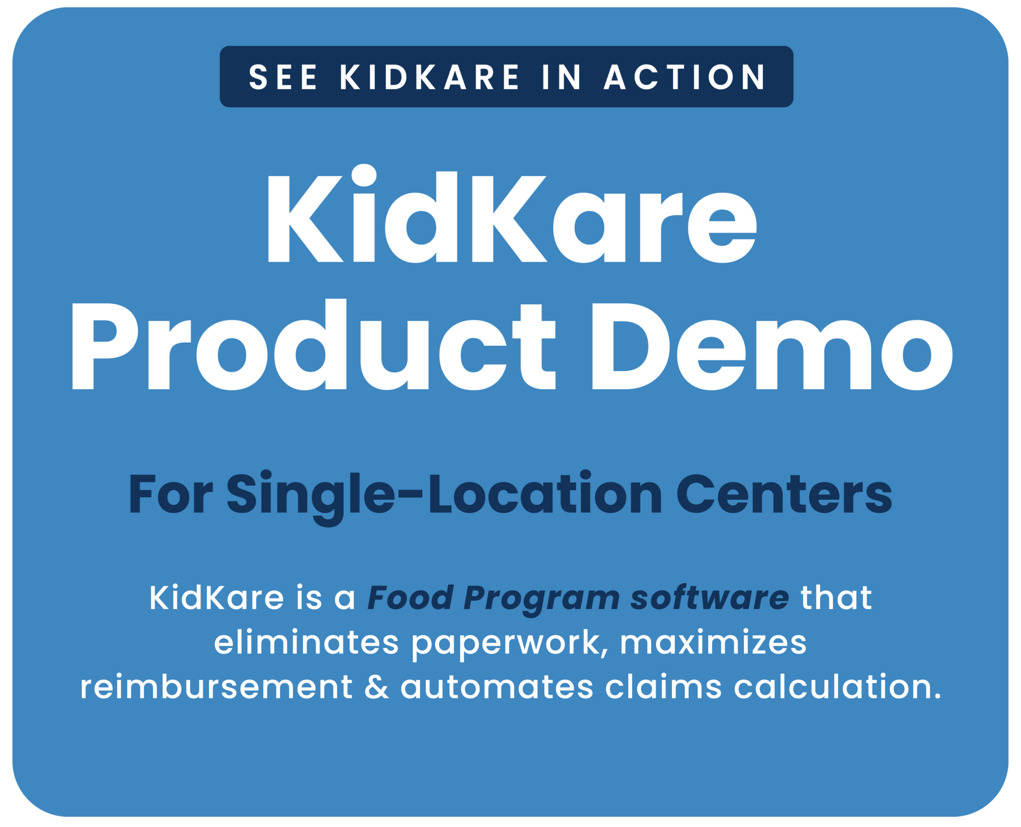 KidKare Food Program Software - Automate Your Claims Calculation