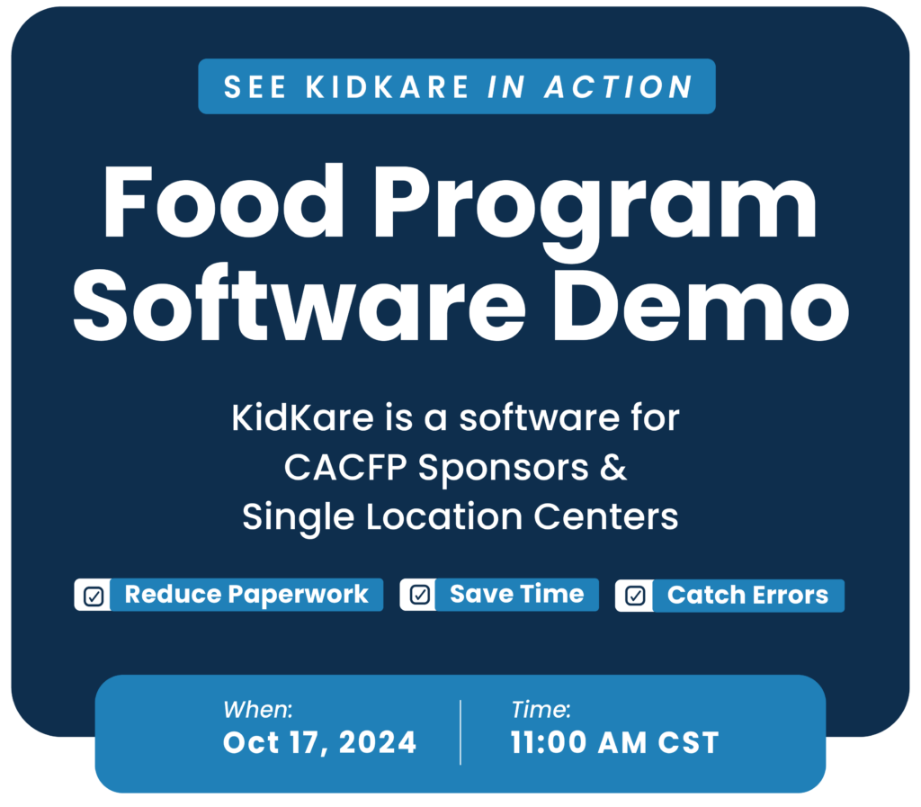 KidKare Food Program Software - Automate Your Claims Calculation