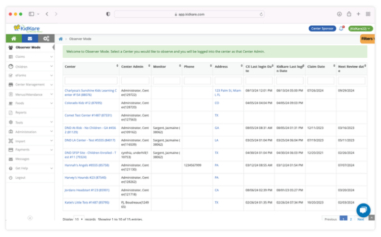 CBS Food Program - KidKare
