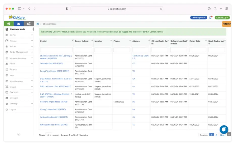CBS Food Program - KidKare
